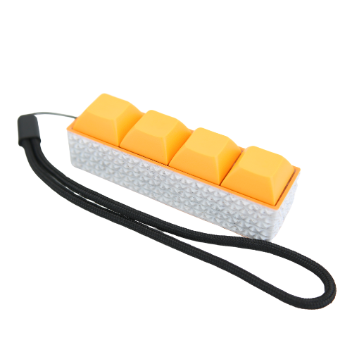 Picky Clicky™ Clicking fidget with Grey/Orange textured sides Anxiety ...