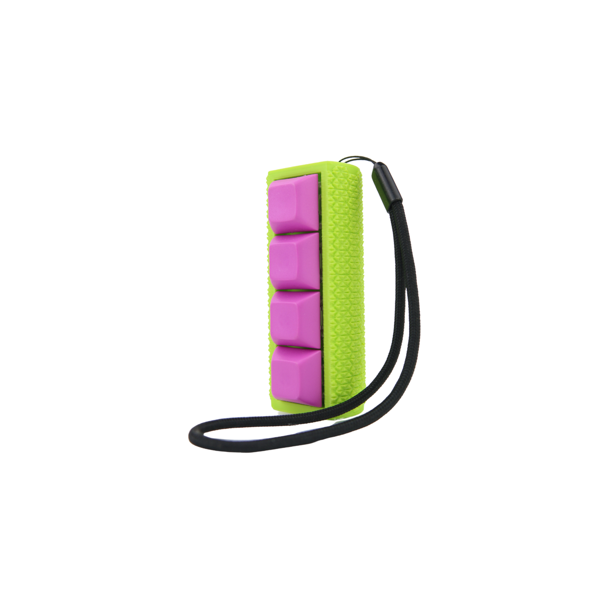 Picky Clicky™ Lime Green Cylinder Clicking fidget with textured sides ...