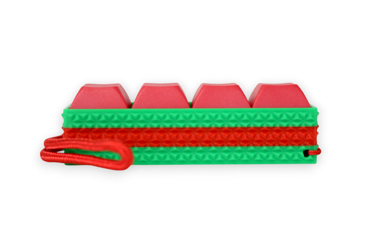 Christmas Picky Clicky™ Red and Green Clicking fidget textured sides A ...