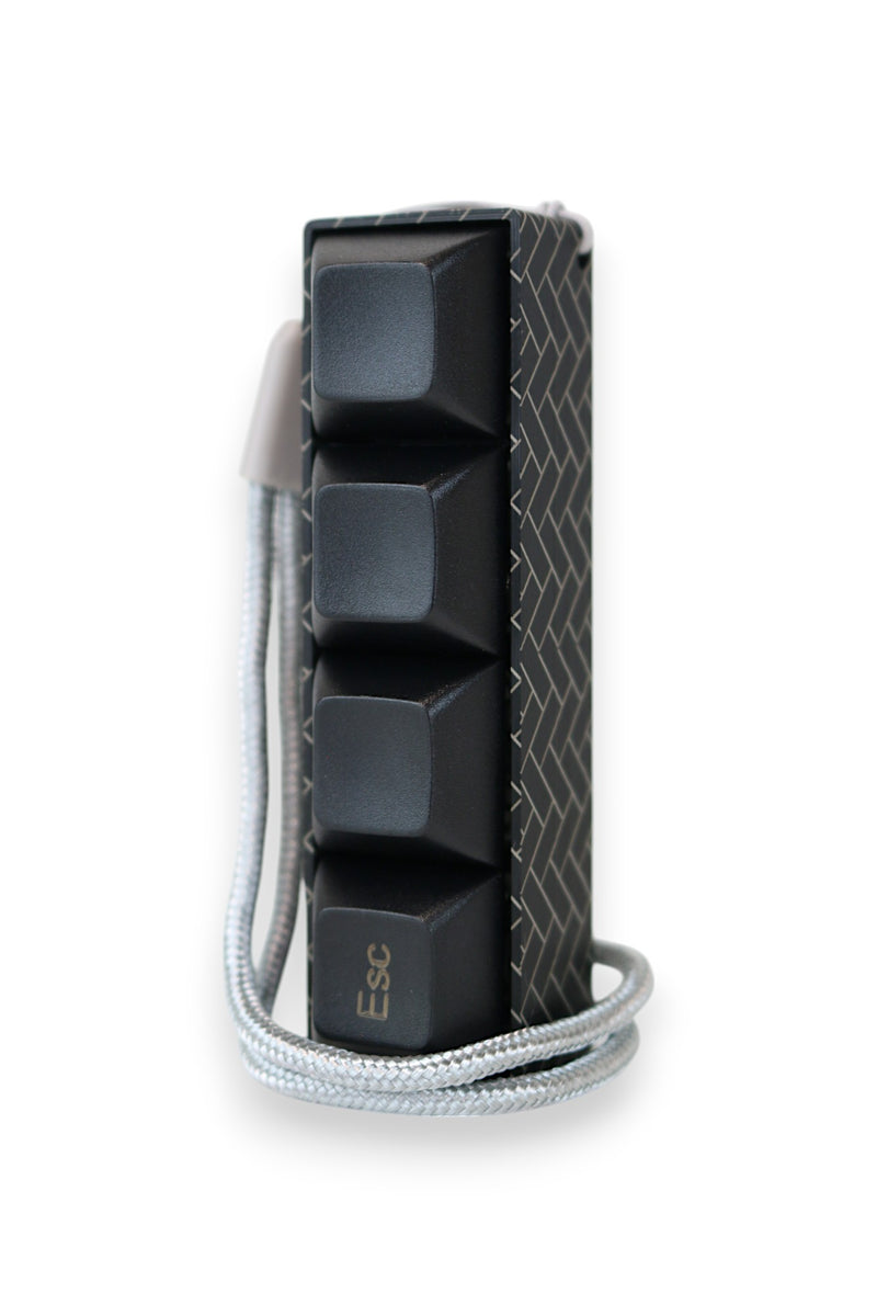 Black Brick Picky Clicky™ Clicking fidget with smooth decorated sides ...